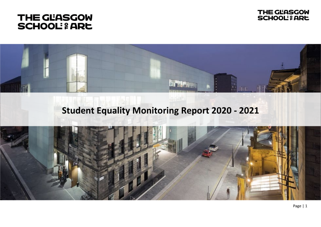 Students Equality Monitoring Report 2020-2021 – GSA Documents