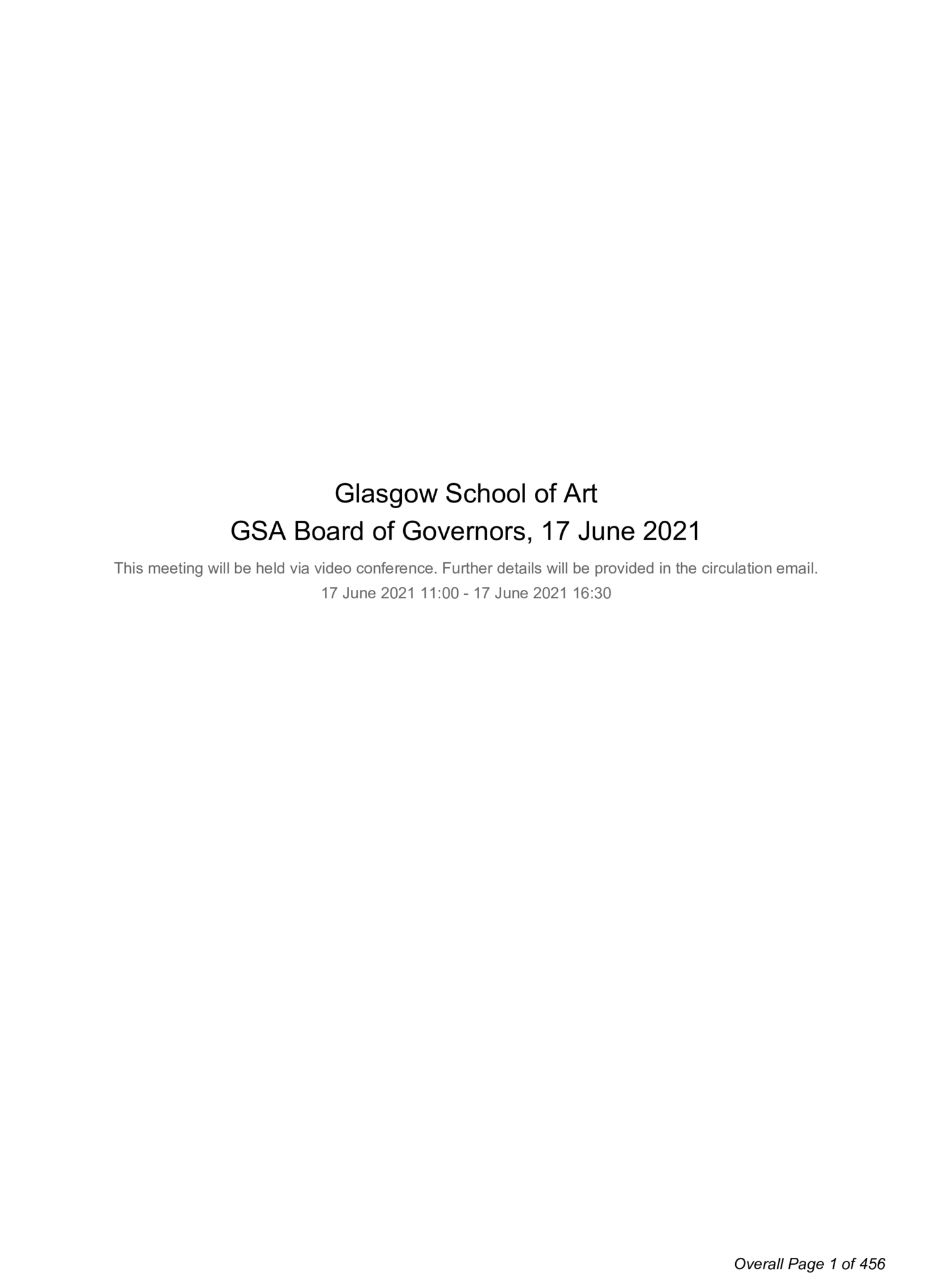 Governance – GSA Documents