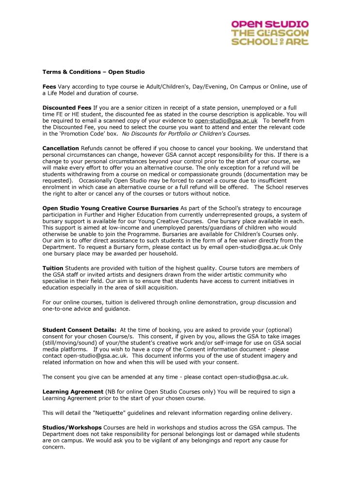 Open Studio – GSA Documents