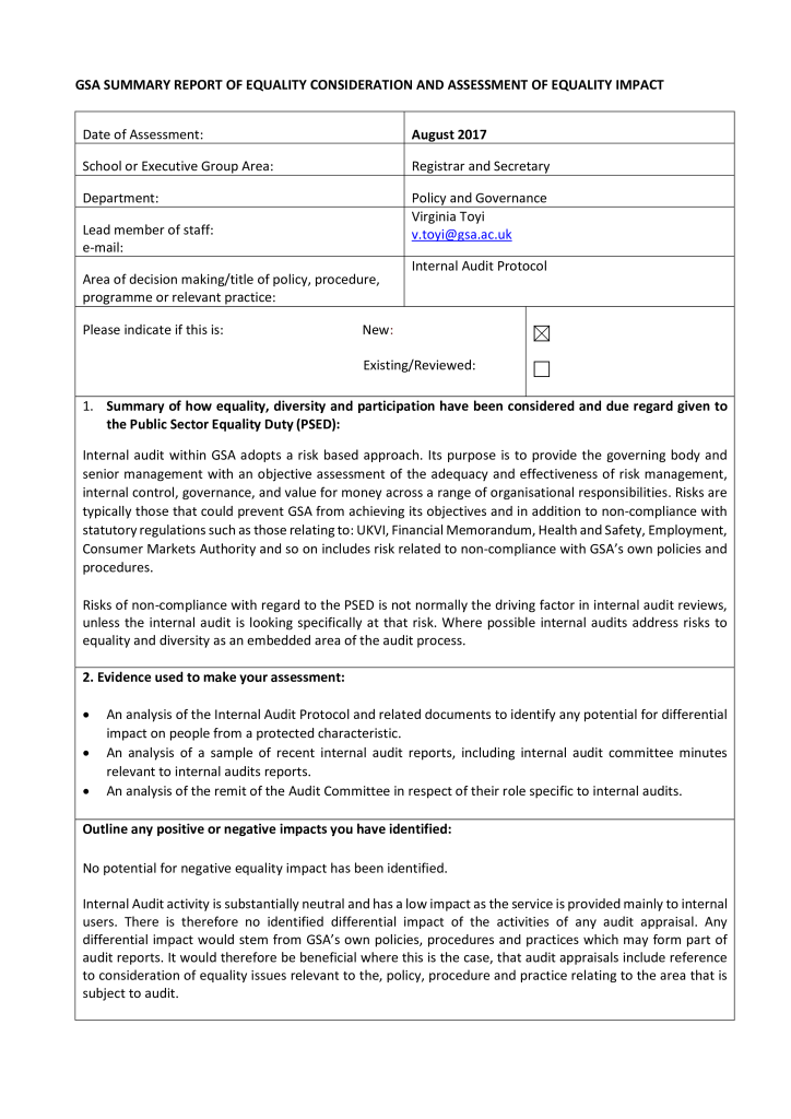gsa-eia-summary-report-internal-audit – GSA Documents
