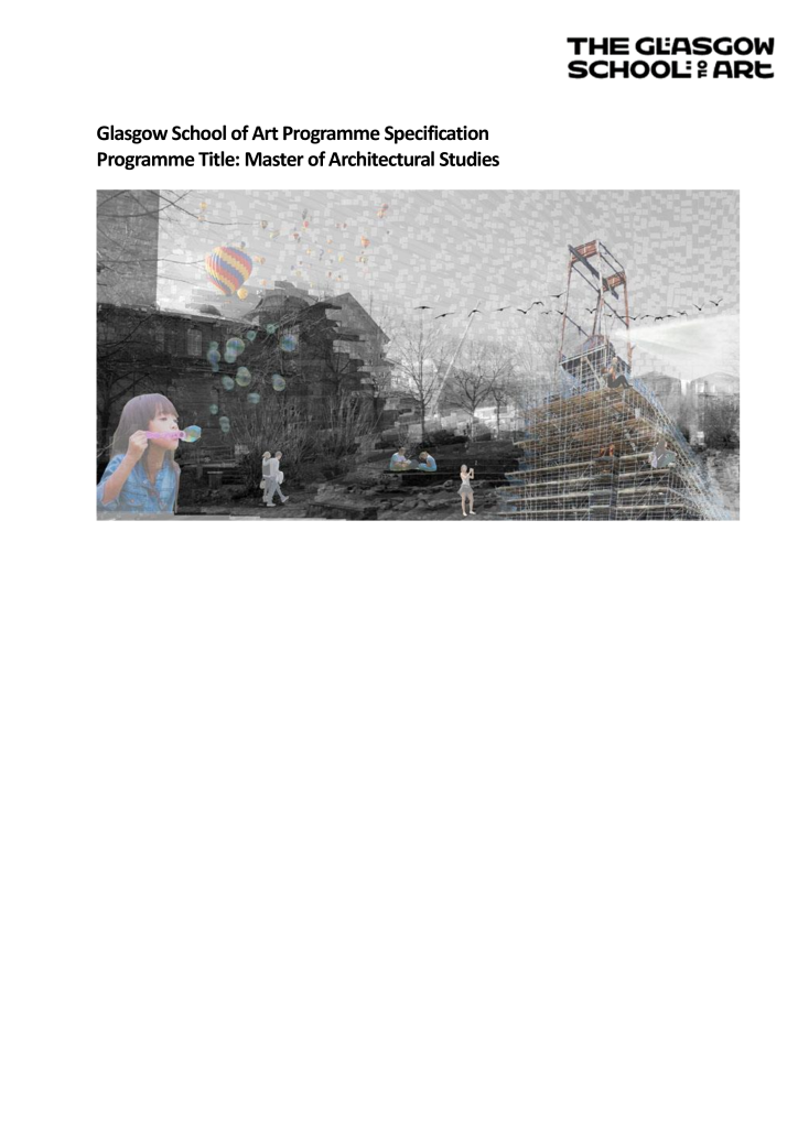 Master of Architectural Studies 2024-25 – GSA Documents