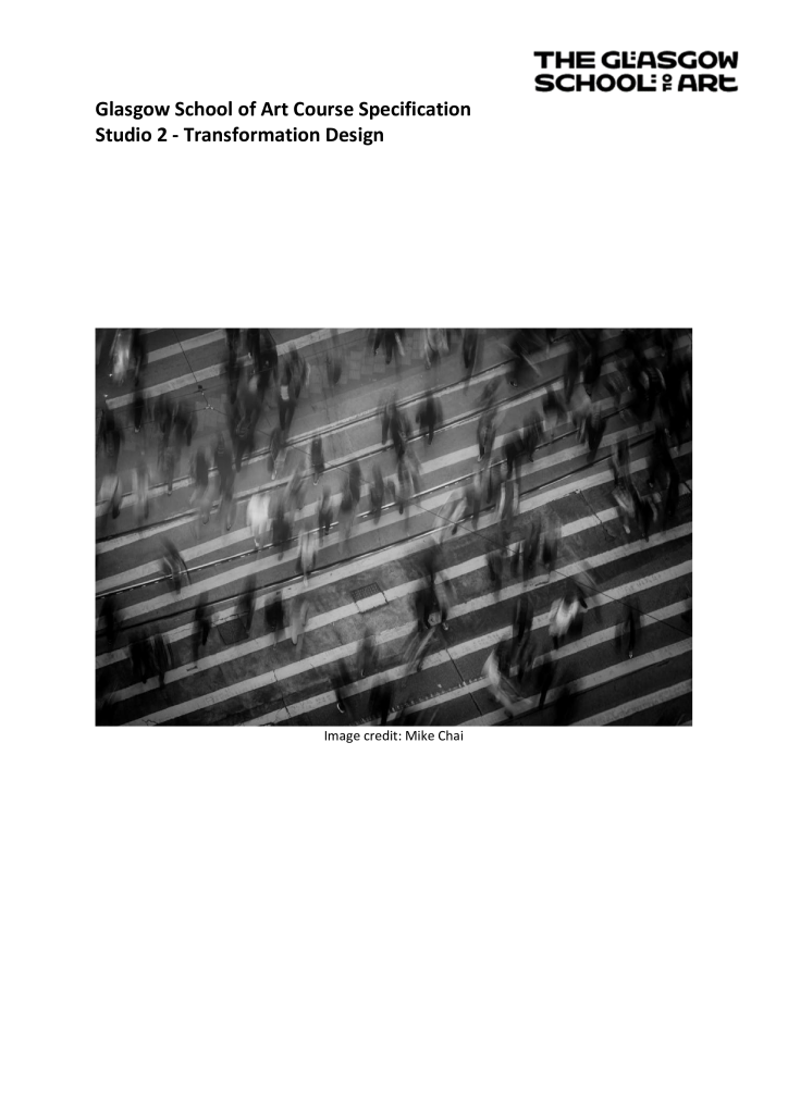 Studio 2 – Transformation Design 2024-25 – GSA Documents