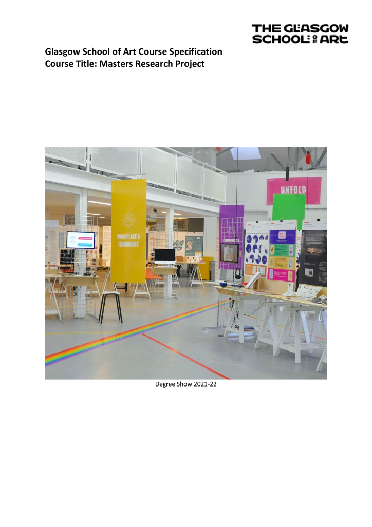 Masters Research Project 2024-25 – GSA Documents