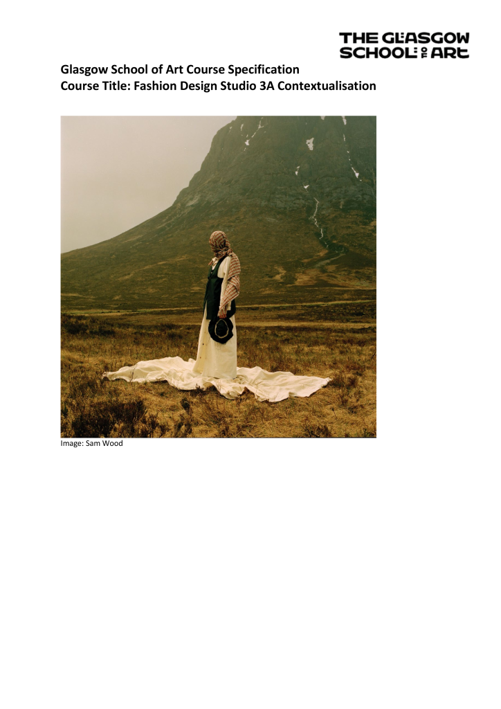 BA (Hons) Fashion Design Studio 3A 2025-26 – GSA Documents