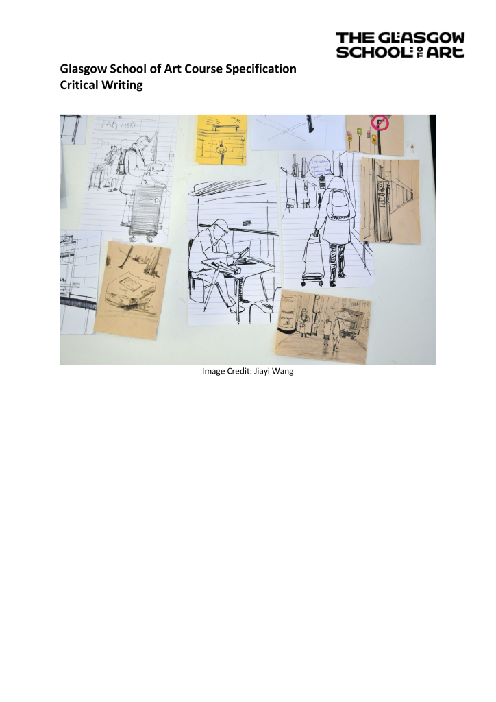 Critical Writing 2025-26 – GSA Documents