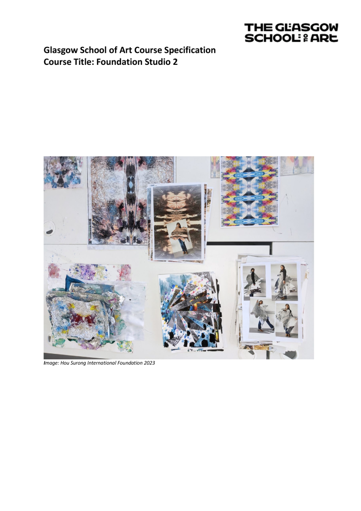 Foundation Studio 2 2025-26 – GSA Documents