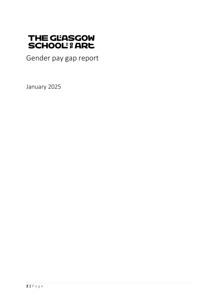 GSA Gender Pay Gap Report 2025 – GSA Documents