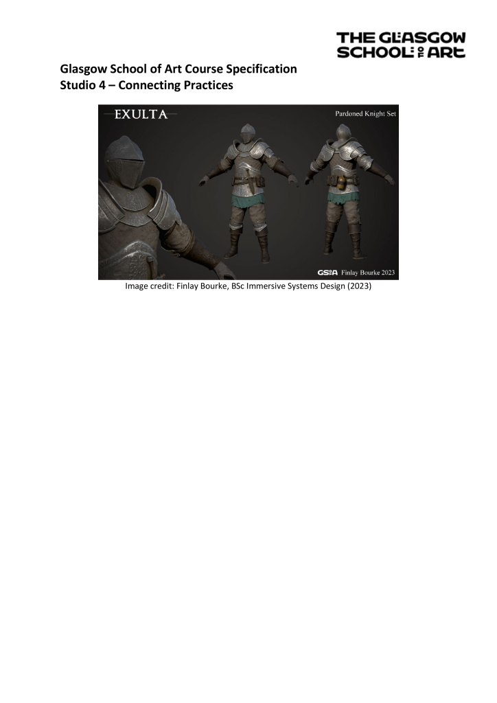 Studio 4 – Connecting Practices 2024-25 – GSA Documents