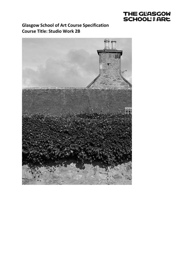 Studio Work 2B 2025-26 – GSA Documents