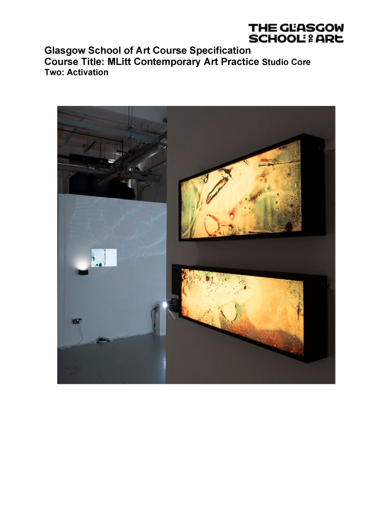 Studio Core Two Activation 2025-26 – GSA Documents